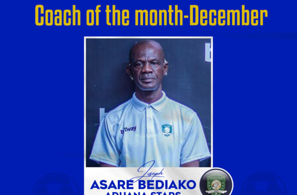 Asare Bediako named NASCO Coach of the Month- December - Ghana Football ...