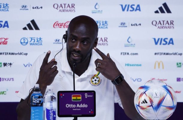 Otto Addo speaks to the media on Sunday - Ghana Football Association