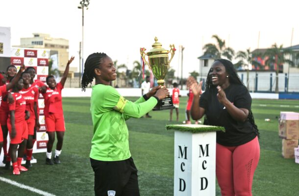 Valued Girls win Goals for Flow tournament trophy - Ghana Football ...