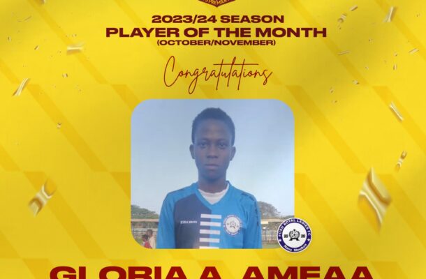 Gloria Ameaa wins NASCO player of the month for October/November award ...