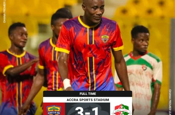 Hearts of Oak 3-1 Karela United : Hamza Issah's double fires host back ...