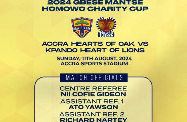 Match Officials named for 2024 Gbese Mantse Homowo Peace Charity Cup ...