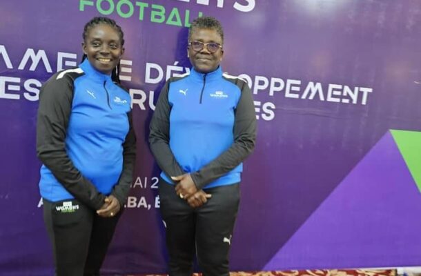 Mercy Tagoe-Quarcoo and Joyce Boatey-Agyei attend CAF Women Instructors ...