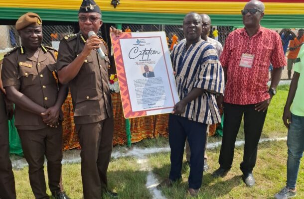 Ankaful Maximum Prison honors Central Regional Football Chairman Robert ...