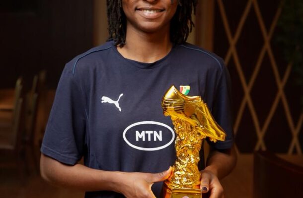 Black Queens’ Doris Boaduwaa crowned Top Scorer at Pink Ladies Cup ...