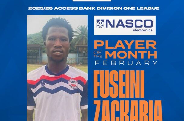 Fuseini Zackaria wins Access Bank Division One League NASCO player of ...