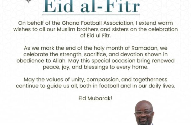 President Kurt Edwin Simeon-Okraku wishes Muslims a blessed Eid UL Fitr ...